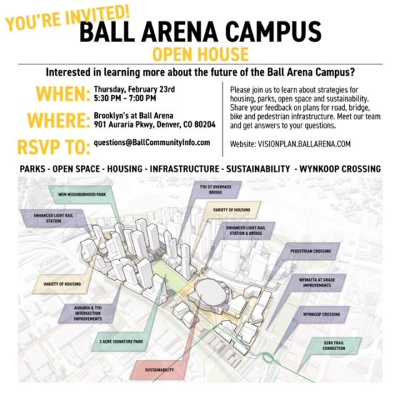 Ball Arena Campus Redevelopment Open House – Upper Downtown ...